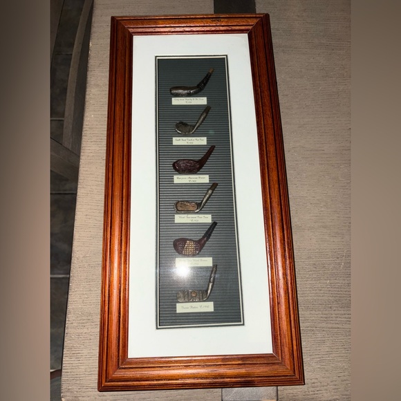 Wall Decor | Ultimate Golfers Gift Golf Club Shadow Box Historical Art ...